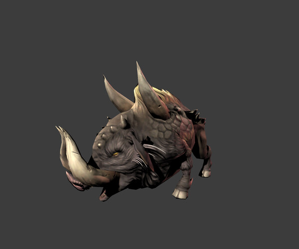 ArtStation - Boar Beast Mutant | Game Assets