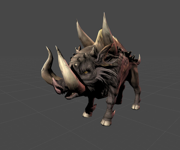 ArtStation - Boar Beast Mutant | Game Assets