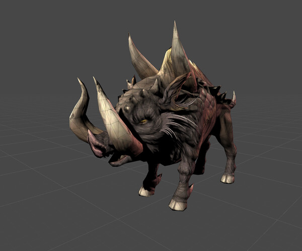 ArtStation - Boar Beast Mutant | Game Assets