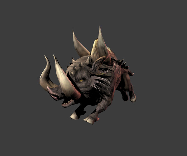 ArtStation - Boar Beast Mutant | Game Assets