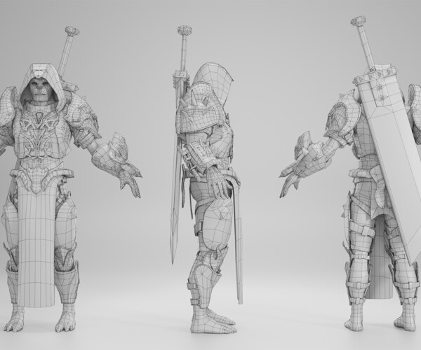 ArtStation - Fantasy Creature Warrior | Game Assets