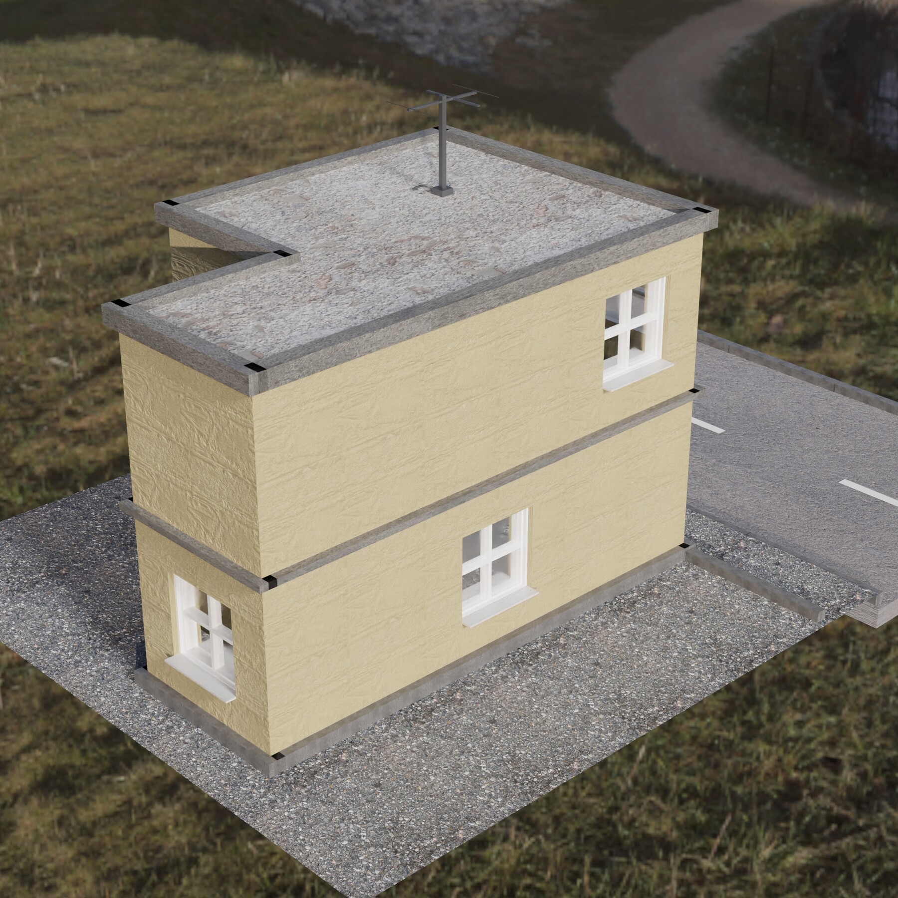 ArtStation - German House 2 - 3D-Model | Resources