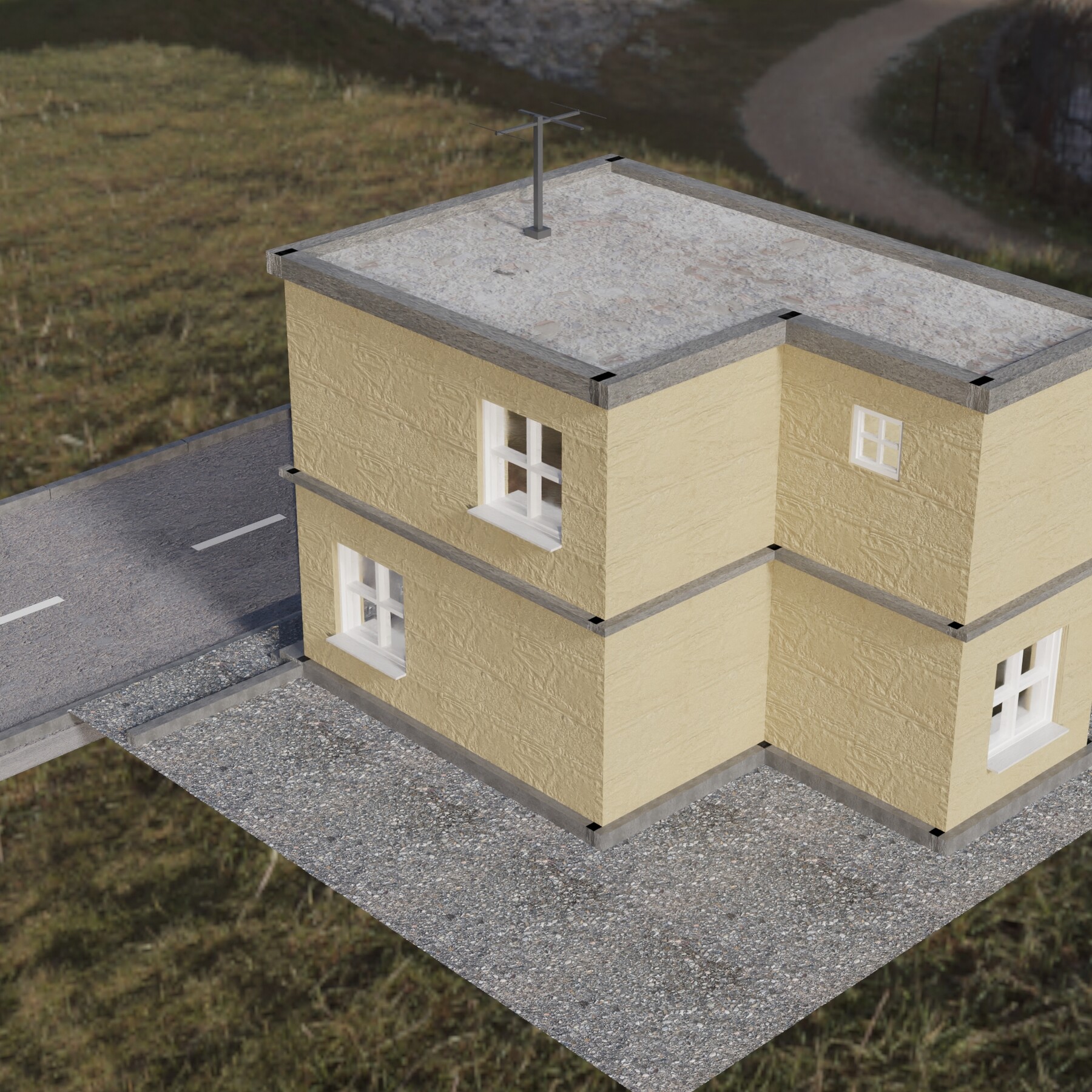 ArtStation - German House 2 - 3D-Model | Resources