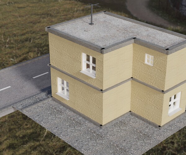 ArtStation - German House 2 - 3D-Model | Resources