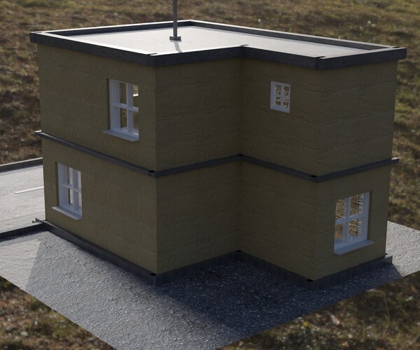 ArtStation - German House 2 - 3D-Model | Resources