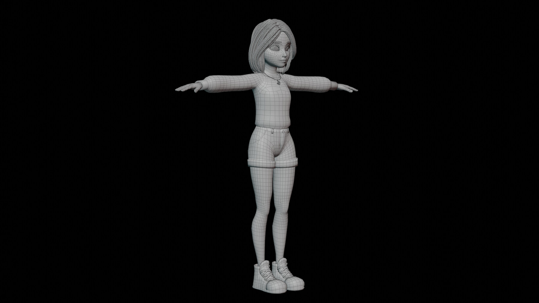 ArtStation - Cartoon Woman- Fully Rigged | Resources
