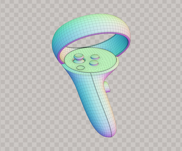 ArtStation - Oculus Quest 2 VR Headset with Controllers 3D Model ...