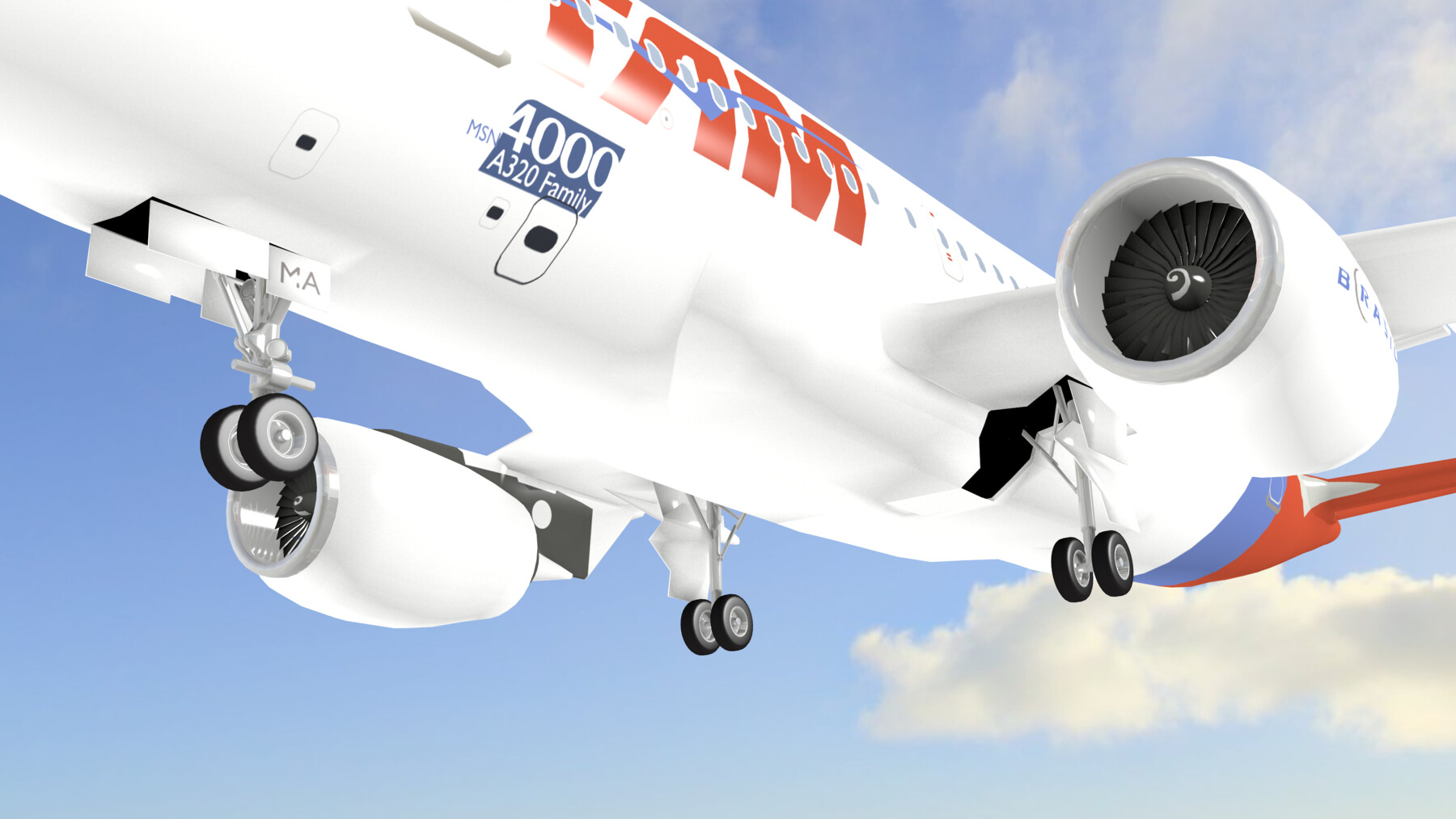 ArtStation - Airplane Airbust A319 with Cockpit texturized and rigged ...