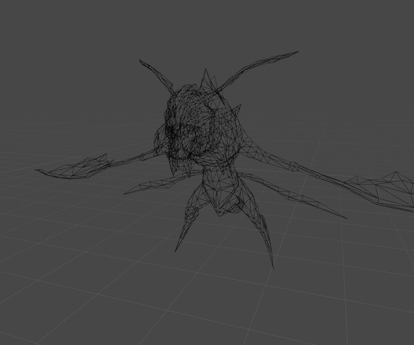 ArtStation - Flying Lizard Mutant Bat | Game Assets