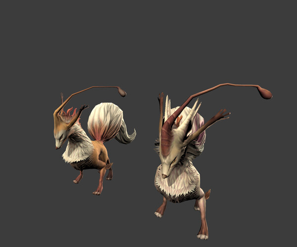 ArtStation - Fox Beast Mutant | Game Assets