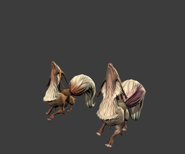 ArtStation - Fox Beast Mutant | Game Assets