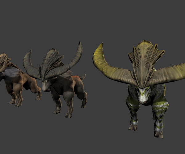 ArtStation - Mutant Beast Cow Animal | Game Assets