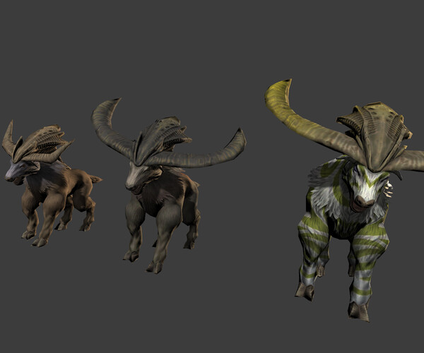 ArtStation - Mutant Beast Cow Animal | Game Assets