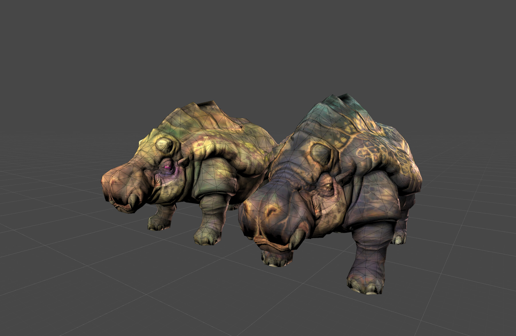 ArtStation - Hippo Mutant Animal | Game Assets
