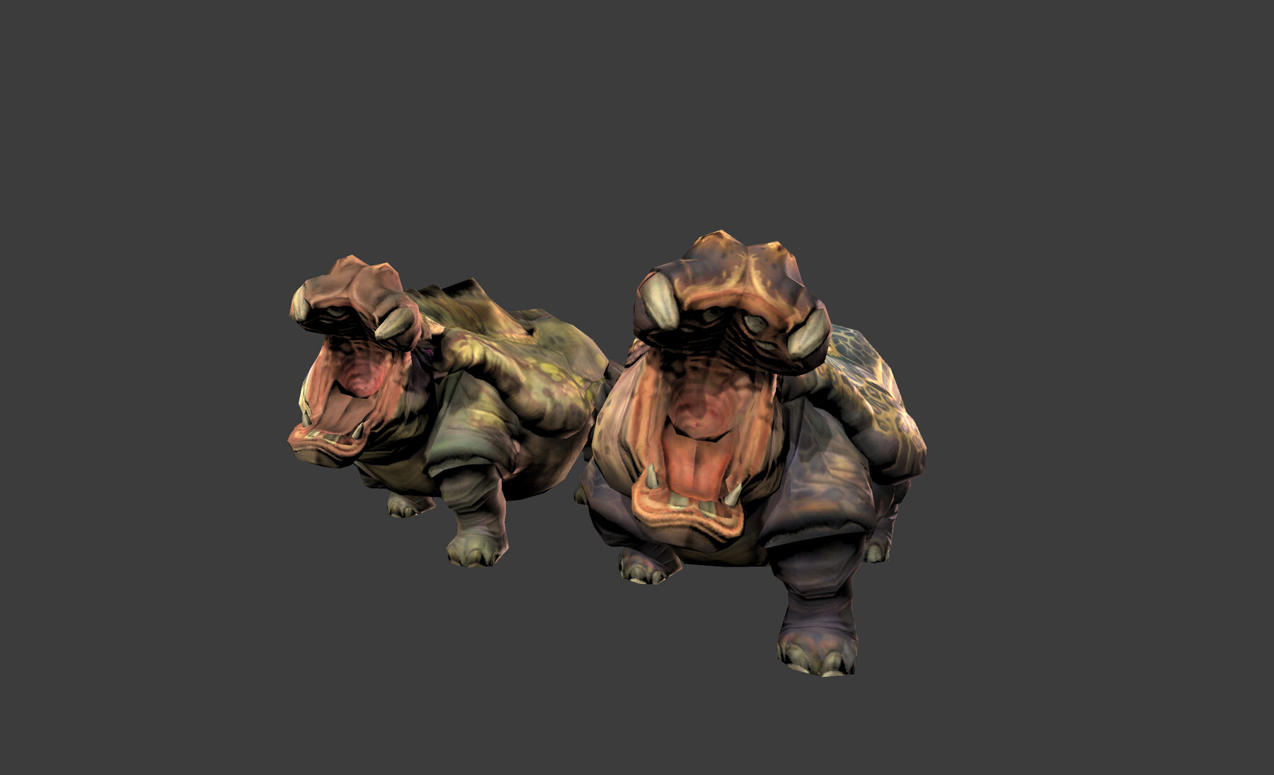 ArtStation - Hippo Mutant Animal | Game Assets