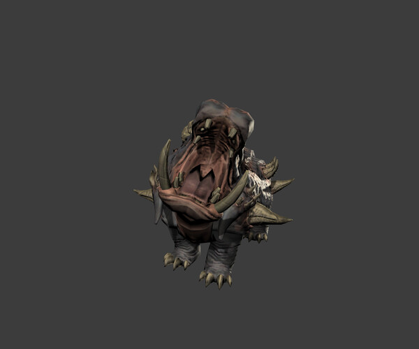ArtStation - Hippo Mutant Giant Animal | Game Assets