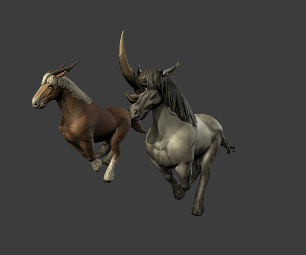 ArtStation - Mutant Horse Alien Animal | Game Assets