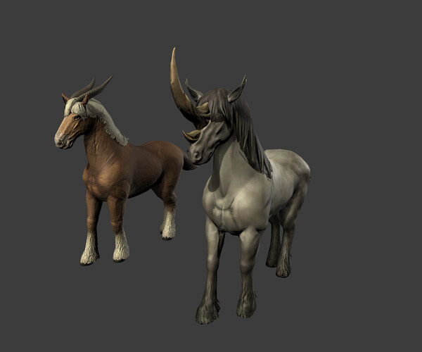 ArtStation - Mutant Horse Alien Animal | Game Assets