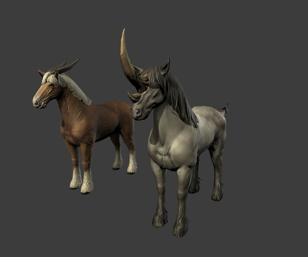 ArtStation - Mutant Horse Alien Animal | Game Assets