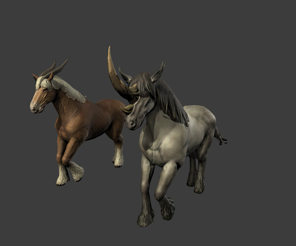 ArtStation - Mutant Horse Alien Animal | Game Assets