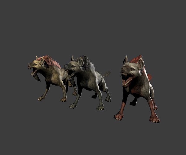 ArtStation - Hyena Mutant Animal Beast | Game Assets