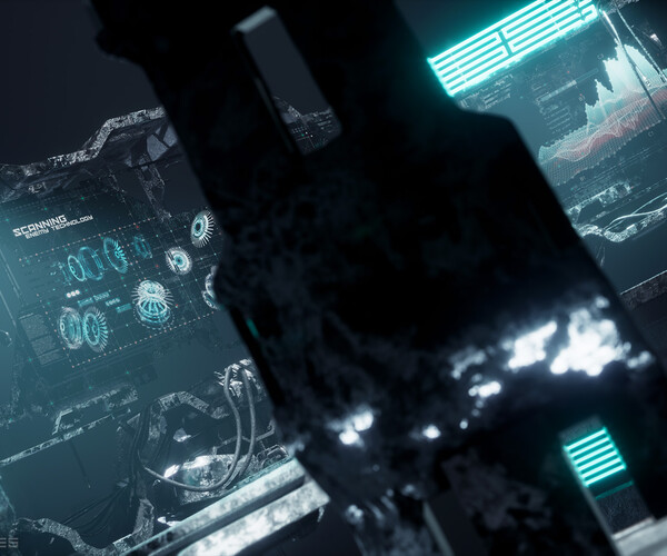 ArtStation - Sci-Fi Modular Computer Station | Game Assets