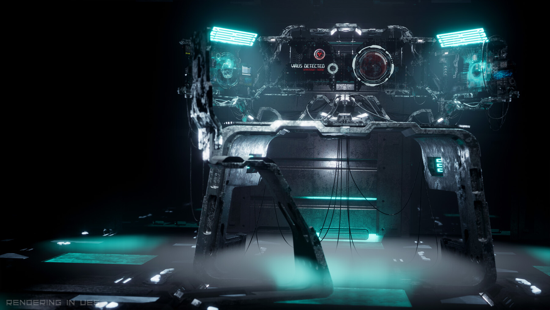 ArtStation - Sci-Fi Modular Computer Station | Game Assets