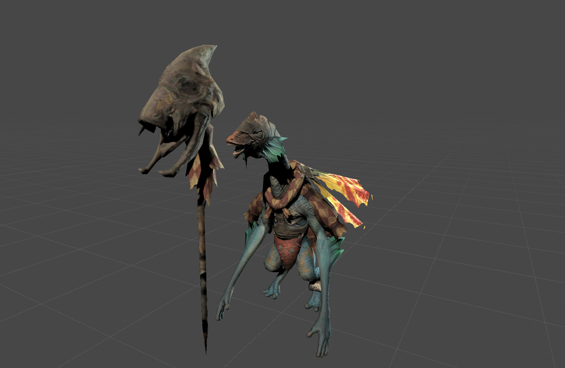 ArtStation - Lizard Wizard Alien | Game Assets