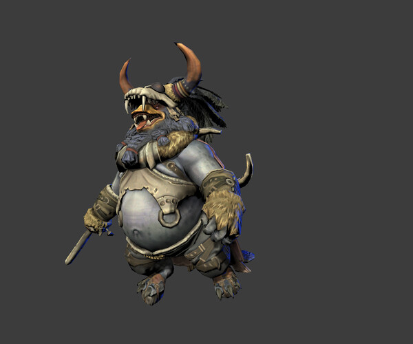 ArtStation - Duck Fighter Beast Chief | Game Assets