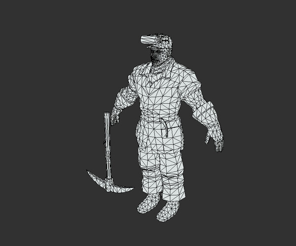 ArtStation - Human Miner Male | Game Assets