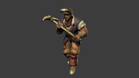 ArtStation - Human Miner Male | Game Assets