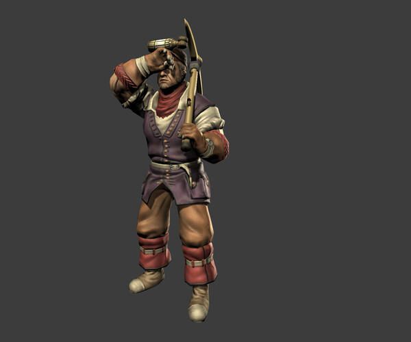 ArtStation - Human Miner Male | Game Assets