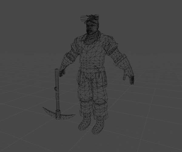 ArtStation - Human Miner Male | Game Assets