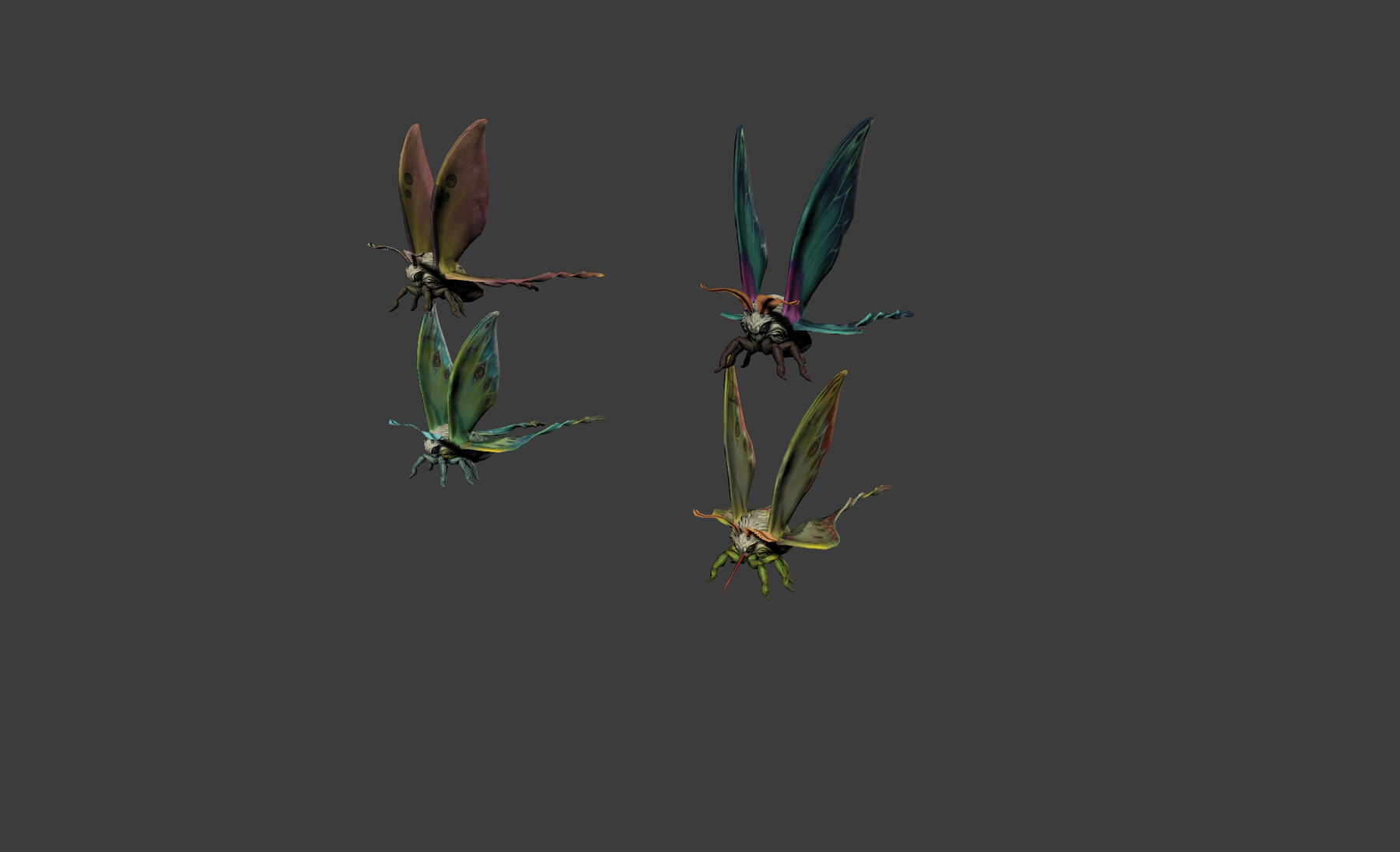 ArtStation - Alien Moth Mutant | Game Assets