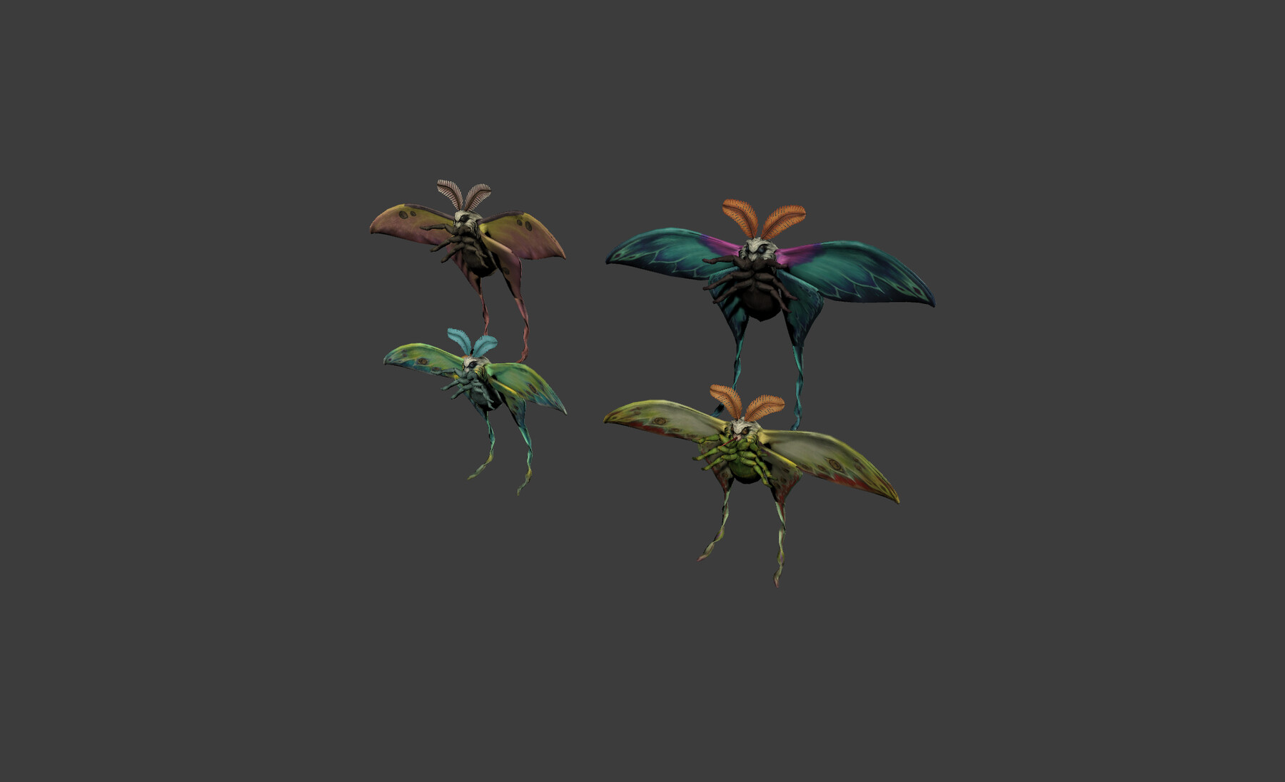 ArtStation - Alien Moth Mutant | Game Assets