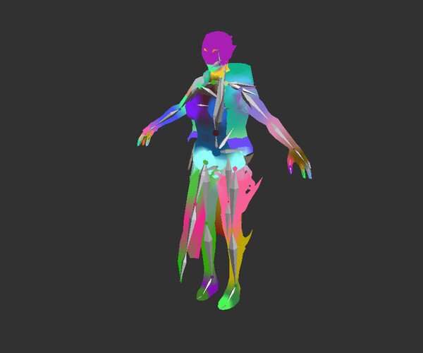 ArtStation - Demon Mutant Girl | Game Assets