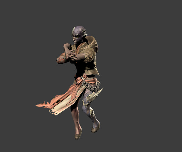 ArtStation - Demon Mutant Girl | Game Assets