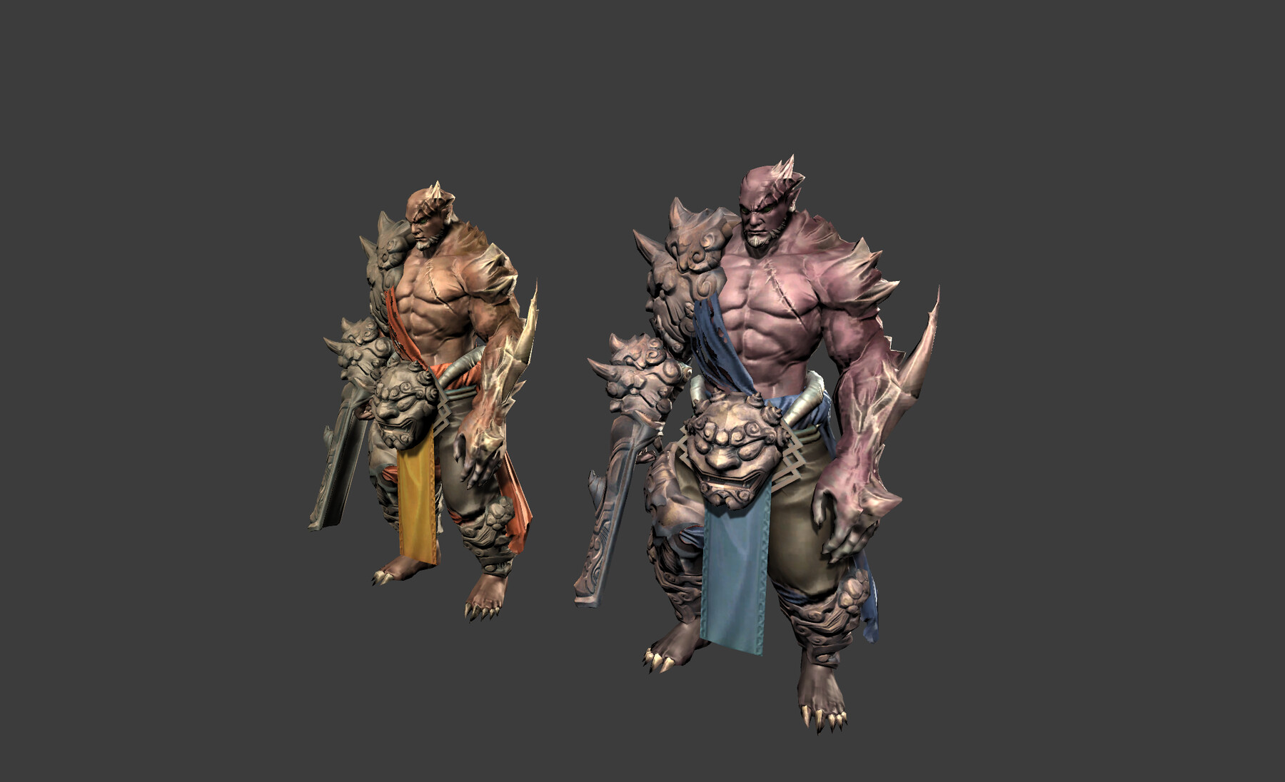 ArtStation - Demon Mutant Fighter | Game Assets