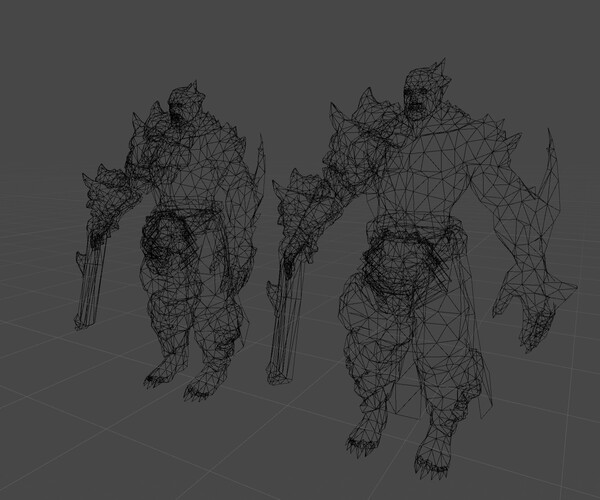 ArtStation - Demon Mutant Fighter | Game Assets