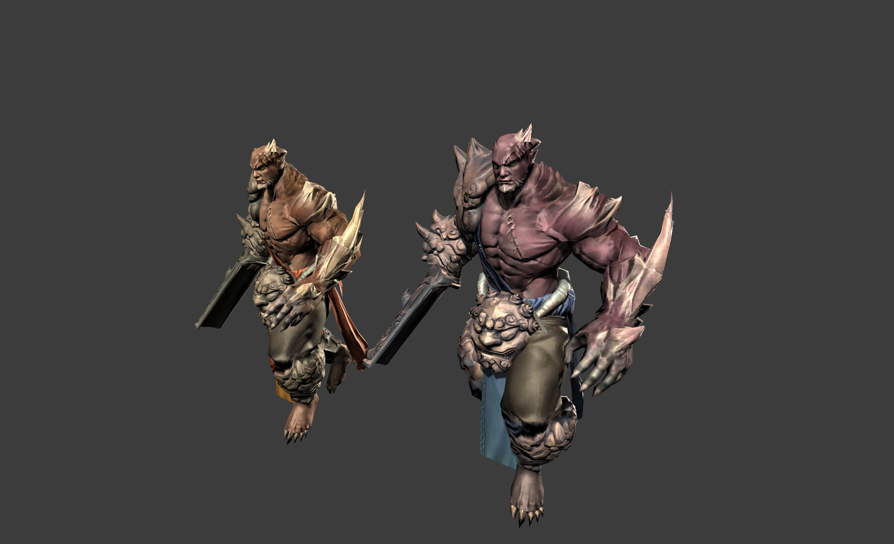 ArtStation - Demon Mutant Fighter | Game Assets