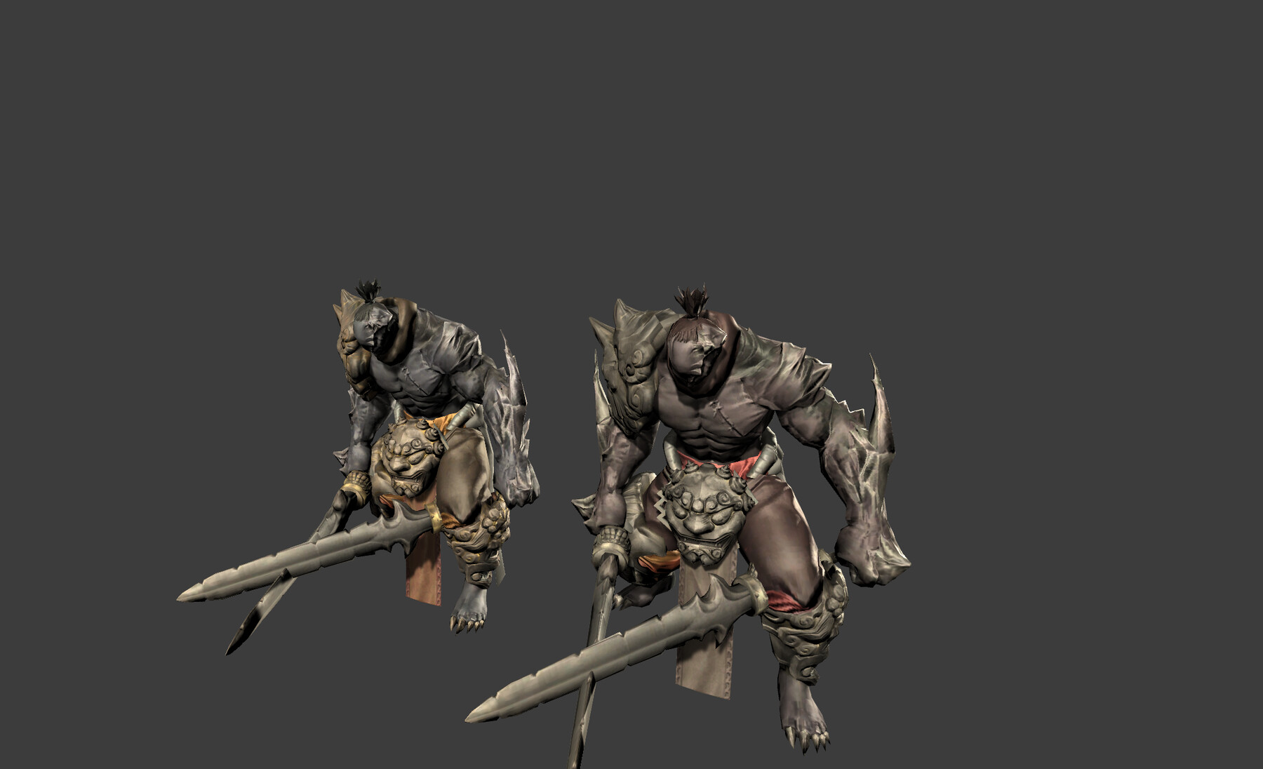 ArtStation - Demon Mutant Sword Master | Game Assets