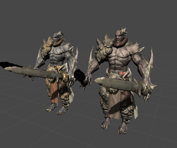 ArtStation - Demon Mutant Sword Master | Game Assets