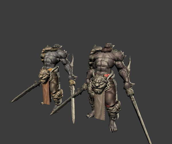 ArtStation - Demon Mutant Sword Master | Game Assets