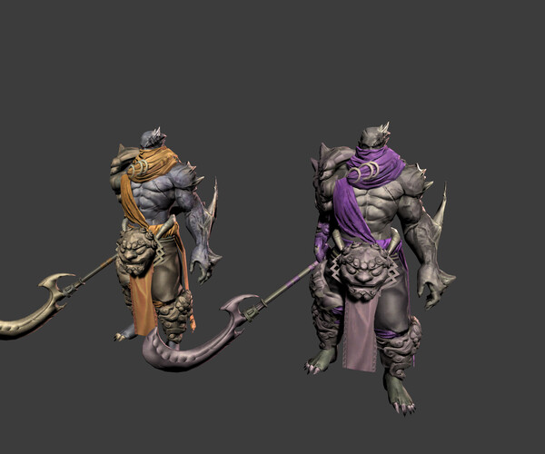 ArtStation - Demon Mutant Wizard | Game Assets