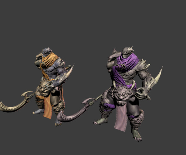 ArtStation - Demon Mutant Wizard | Game Assets