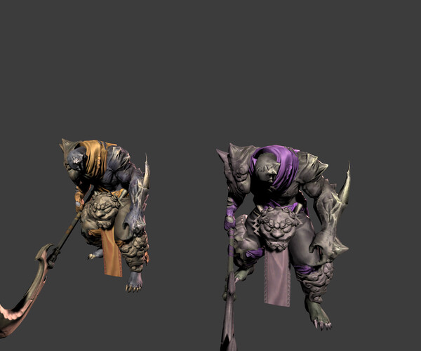 ArtStation - Demon Mutant Wizard | Game Assets