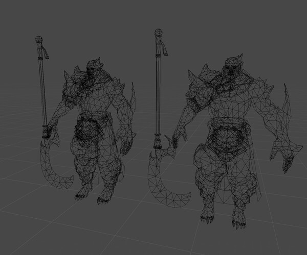 ArtStation - Demon Mutant Wizard | Game Assets