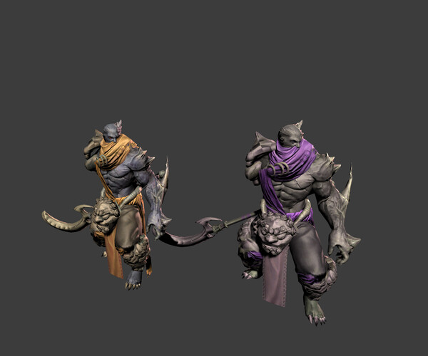 ArtStation - Demon Mutant Wizard | Game Assets