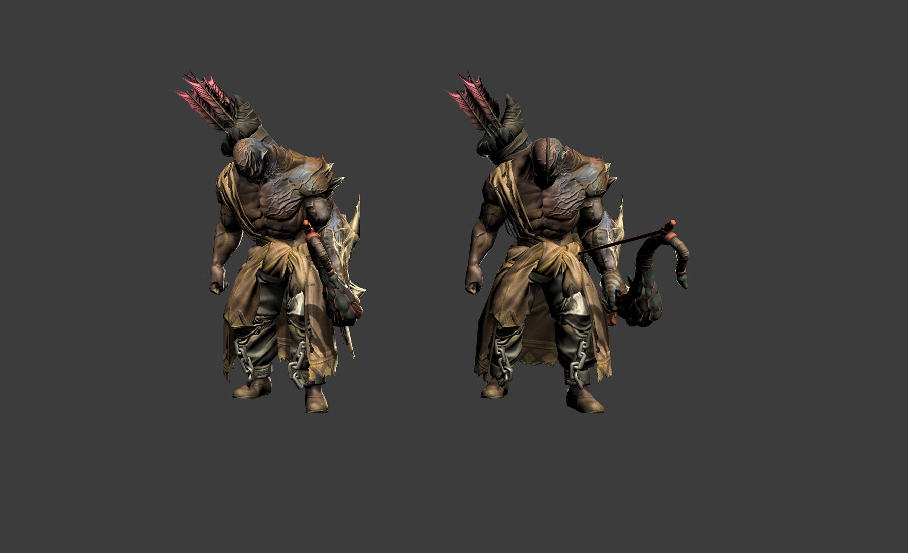 ArtStation - Demon Mutant Archer | Game Assets