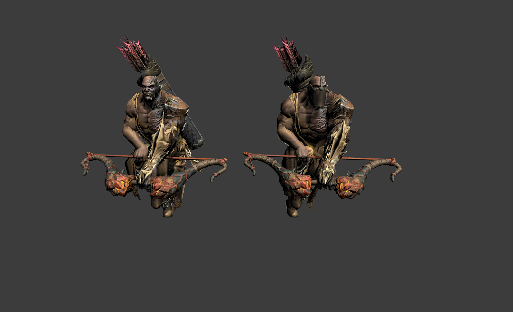 ArtStation - Demon Mutant Archer | Game Assets